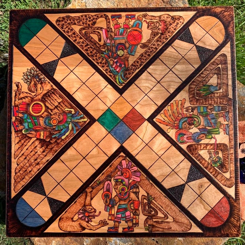 Patolli: Ancient Mesoamerican Aztec Board Game Handcrafted - Etsy