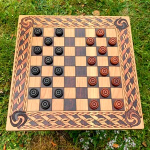 Checkers Board Game: English Draughts, Drafts, Classic Strategy Game ...