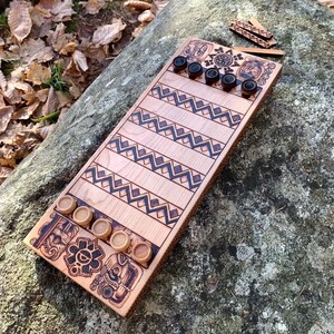 Puluc Game: Strategy Capture Game W/ Pre-columbian Mesoamerican Origins, Wooden Board Game, Wood ...
