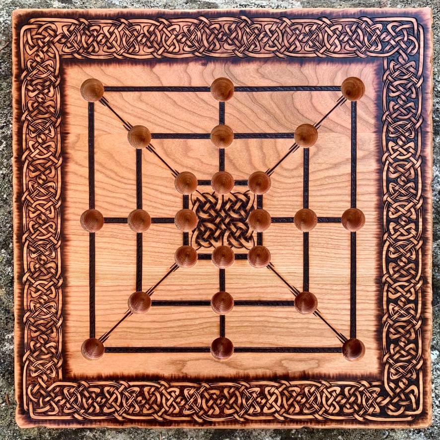 Morris Game: Nine Men’s Morris, Twelve Men's Morris, Mill Game, Merels ...