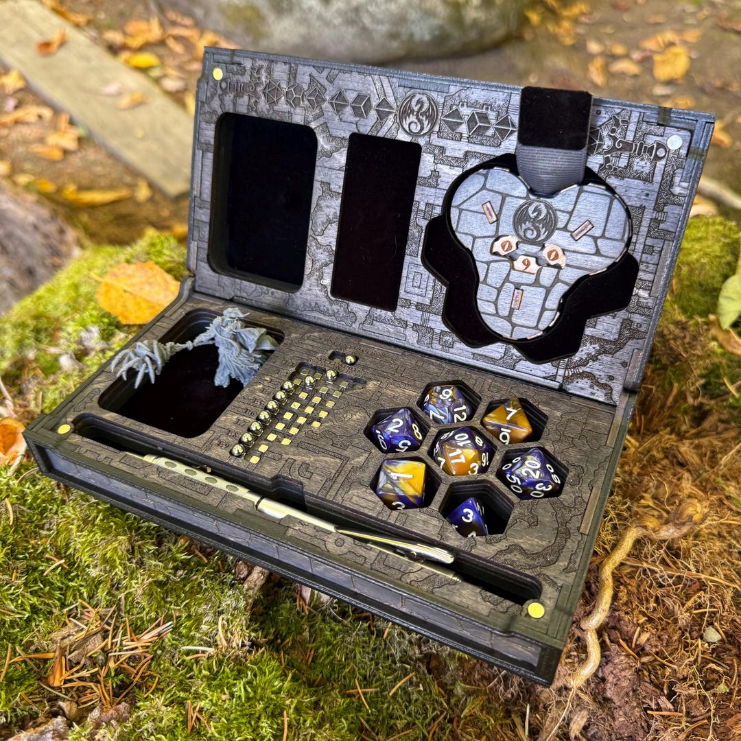 RPG Character Case: "dungeoneer's Survival Case" - Handcrafted Wooden ...