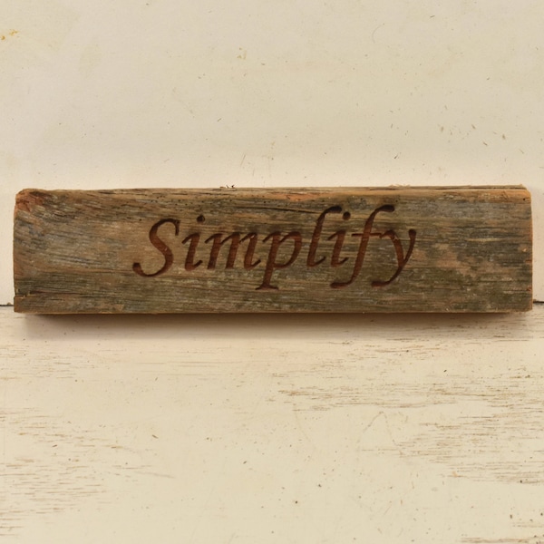 Simplify Sign - Etsy