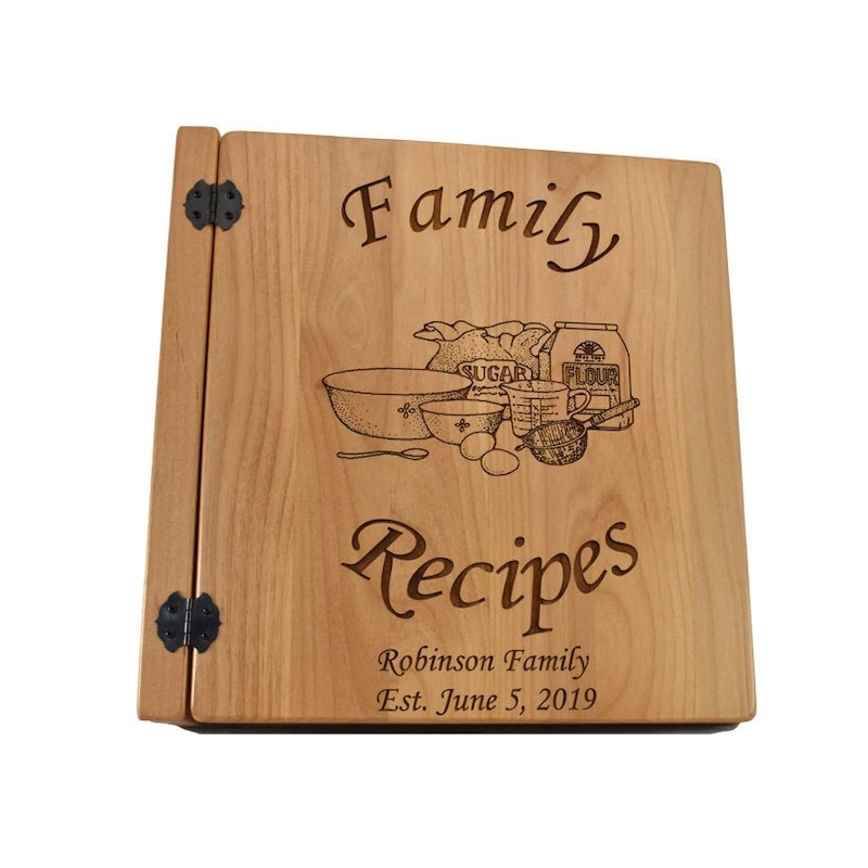 3 Ring Recipe Binder Wood - Etsy