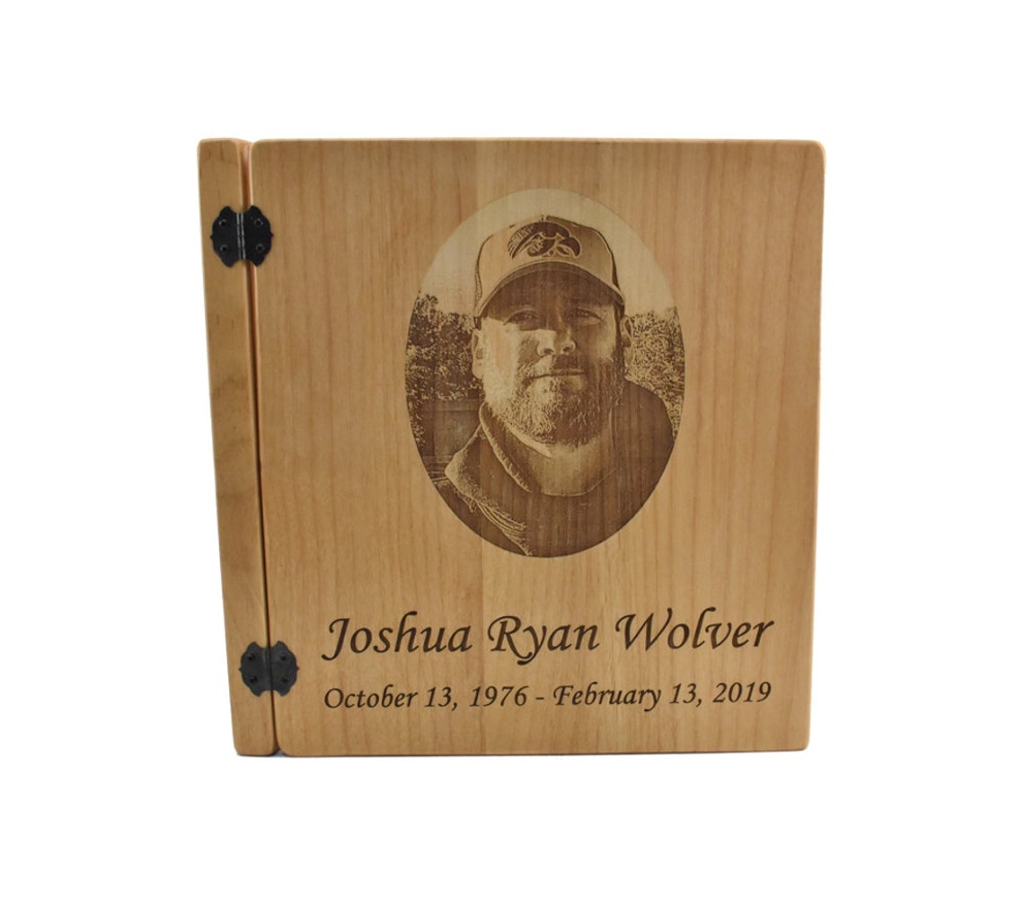 Custom Engraved Memorial Picture Photo Book - Personalized 3 Ring ...