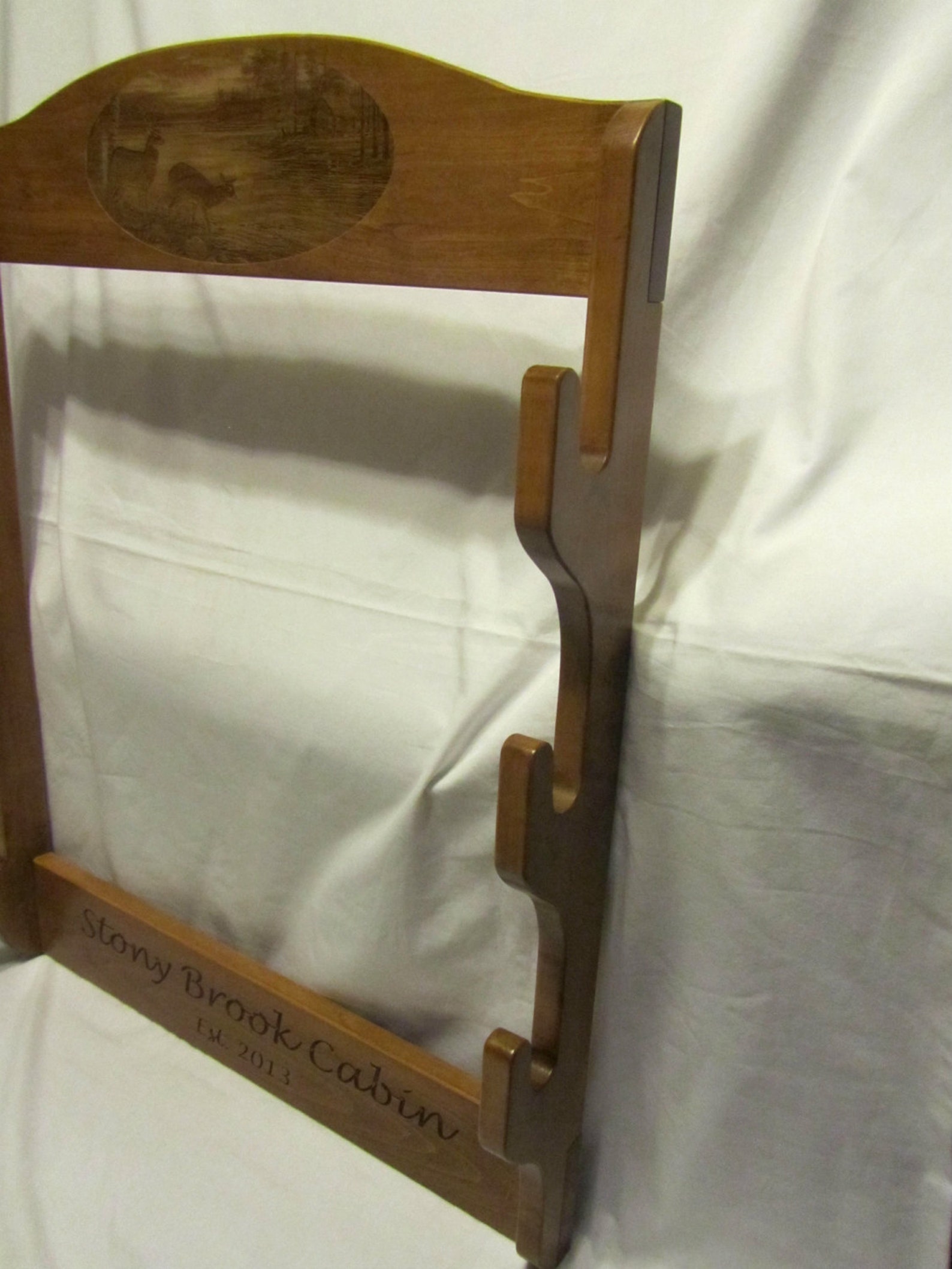 Personalized Wooden Wall Gun Rack Custom Engraved | Etsy