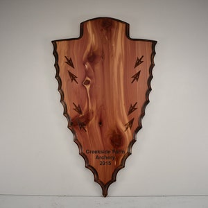 3 Piece Arrowhead Skull Plaque- Engraved Hardwood - Etsy