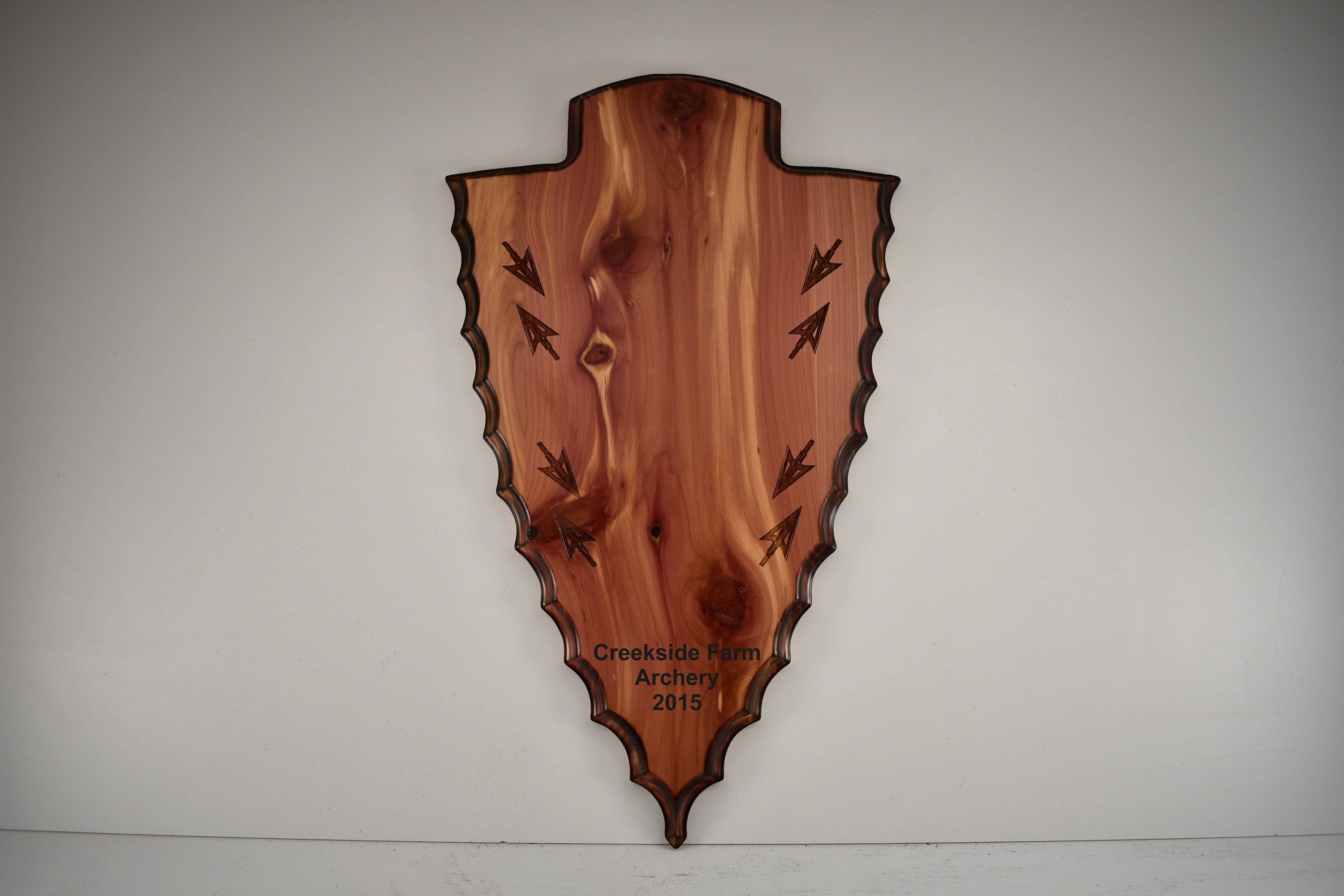 3 Piece Arrowhead Skull Plaque Engraved Hardwood | Etsy