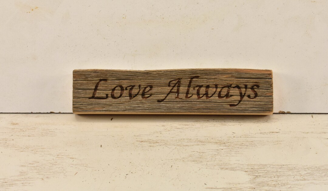 Love Always Inspirational Reclaimed Wood Block Sign - Etsy