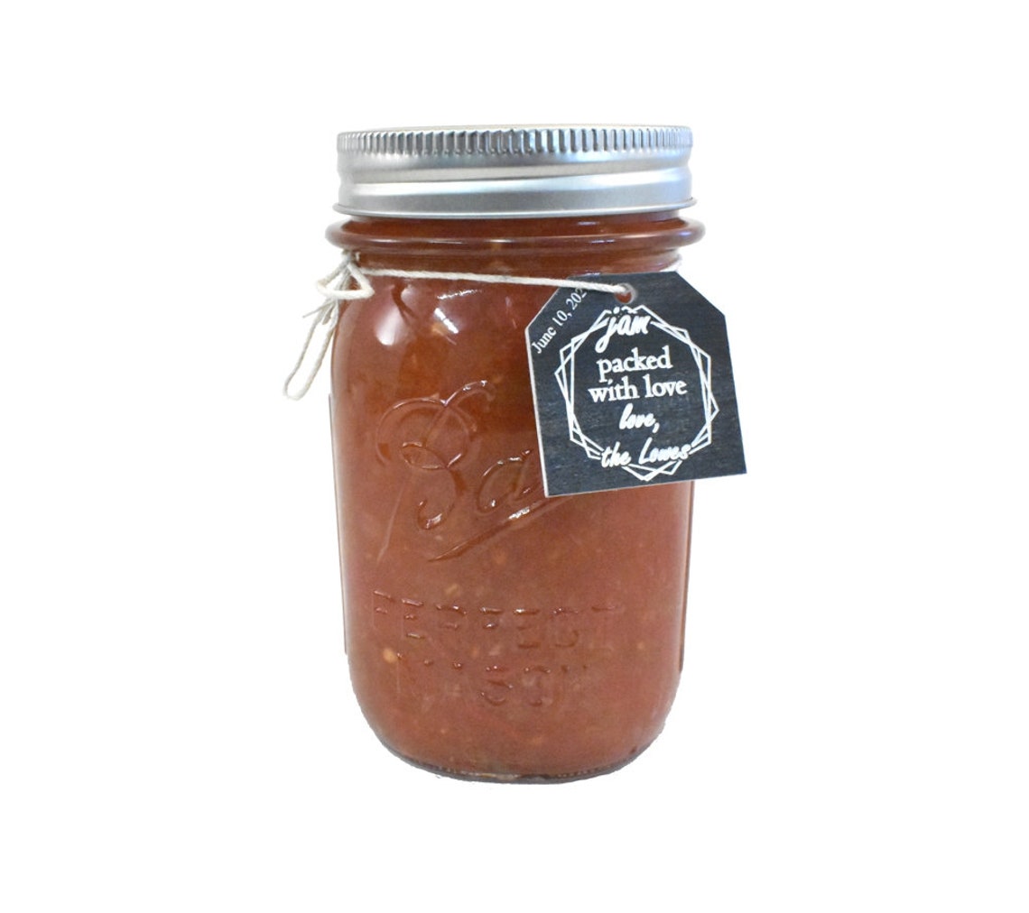 Custom Wedding Jam Favor Tags Mini Thank You Hang Tags Jam | Etsy