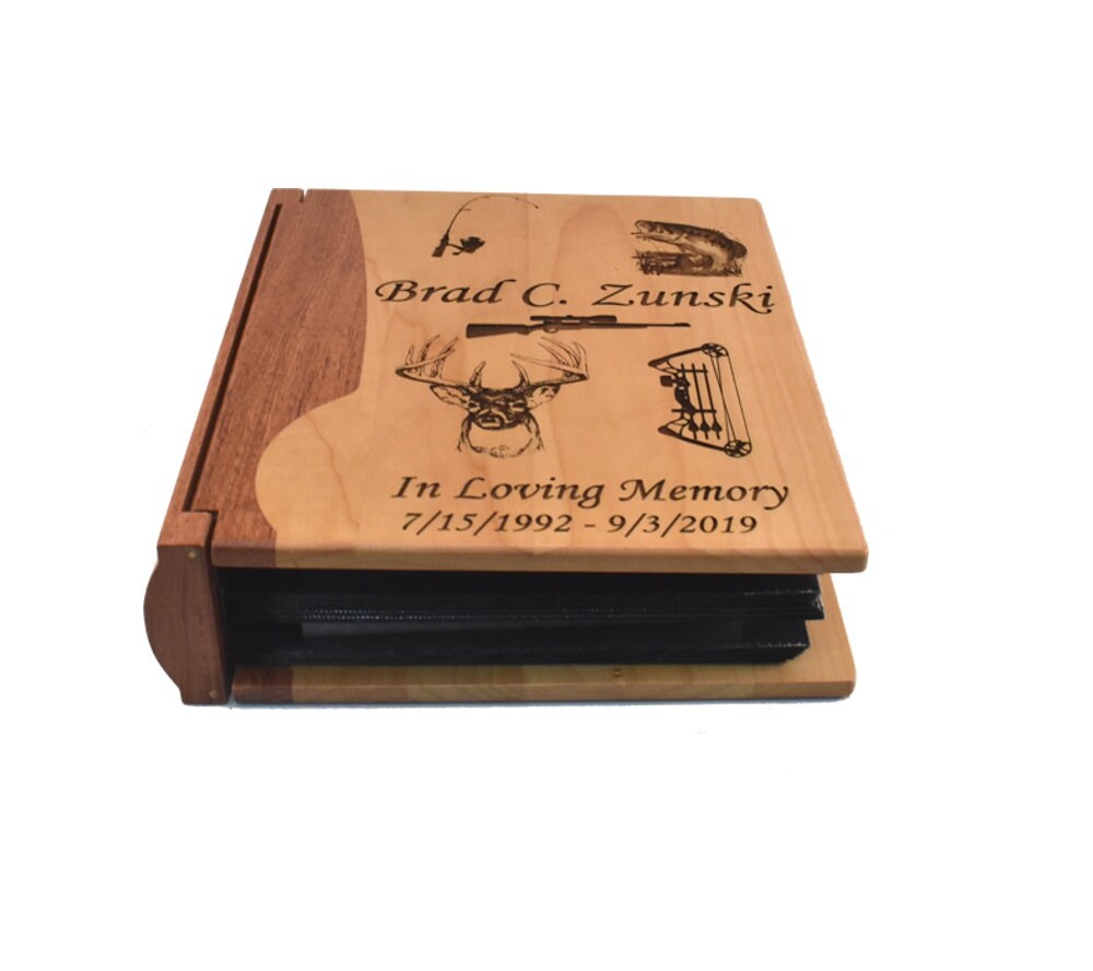 Custom Engraved Memorial Photo Album- Large Personalized Photo Album - Etsy