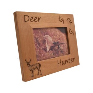 Gift Ideas for Deer Hunter Outdoorsman- Custom Engraved Wooden Picture ...