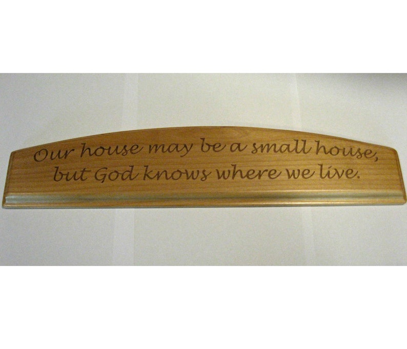 Custom Engraved Wood Door Topper With Arched Top - Etsy