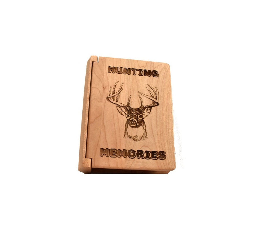 Personalized Wood Hunting Photo Book – Hunting Memories Small Photo ...
