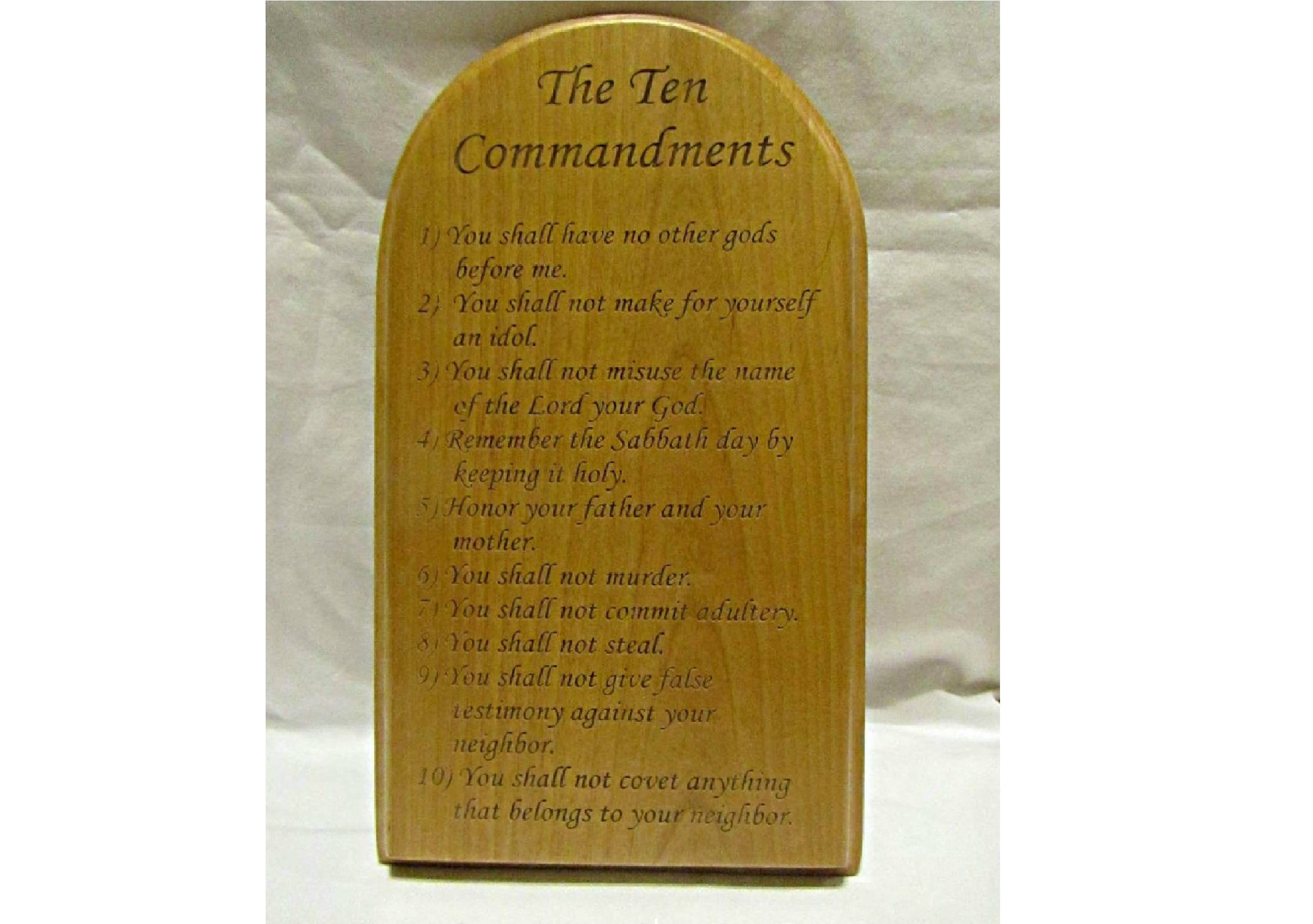 Ten Commandments Plaque for sale | Only 4 left at -70%