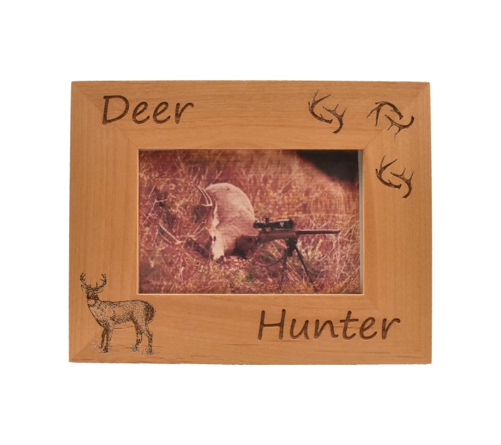 Gift Ideas for Deer Hunter Outdoorsman- Custom Engraved Wooden Picture ...