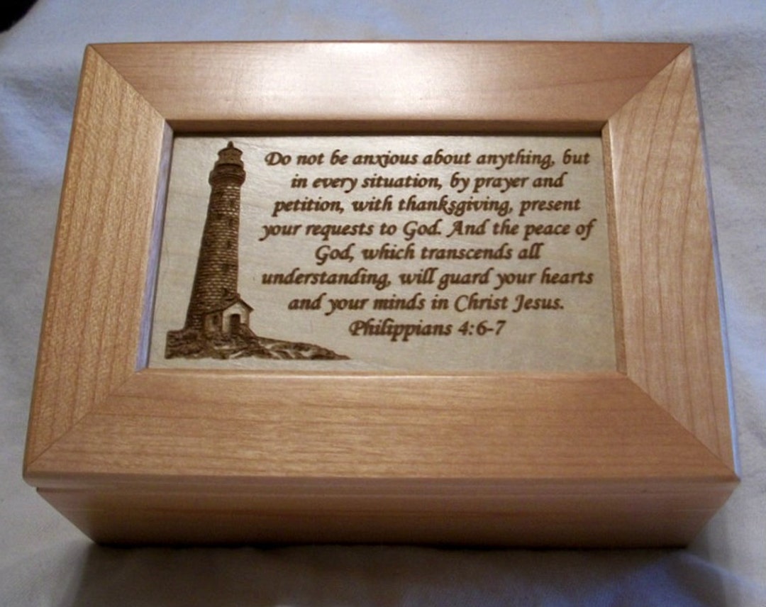 Lighthouse Custom Engraved Wooden Keepsake Box - Etsy