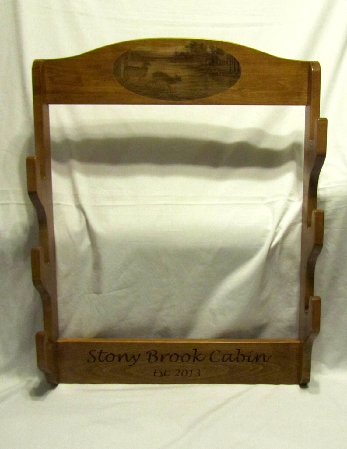 Personalized Wooden Wall Gun Rack - Custom Engraved - Etsy