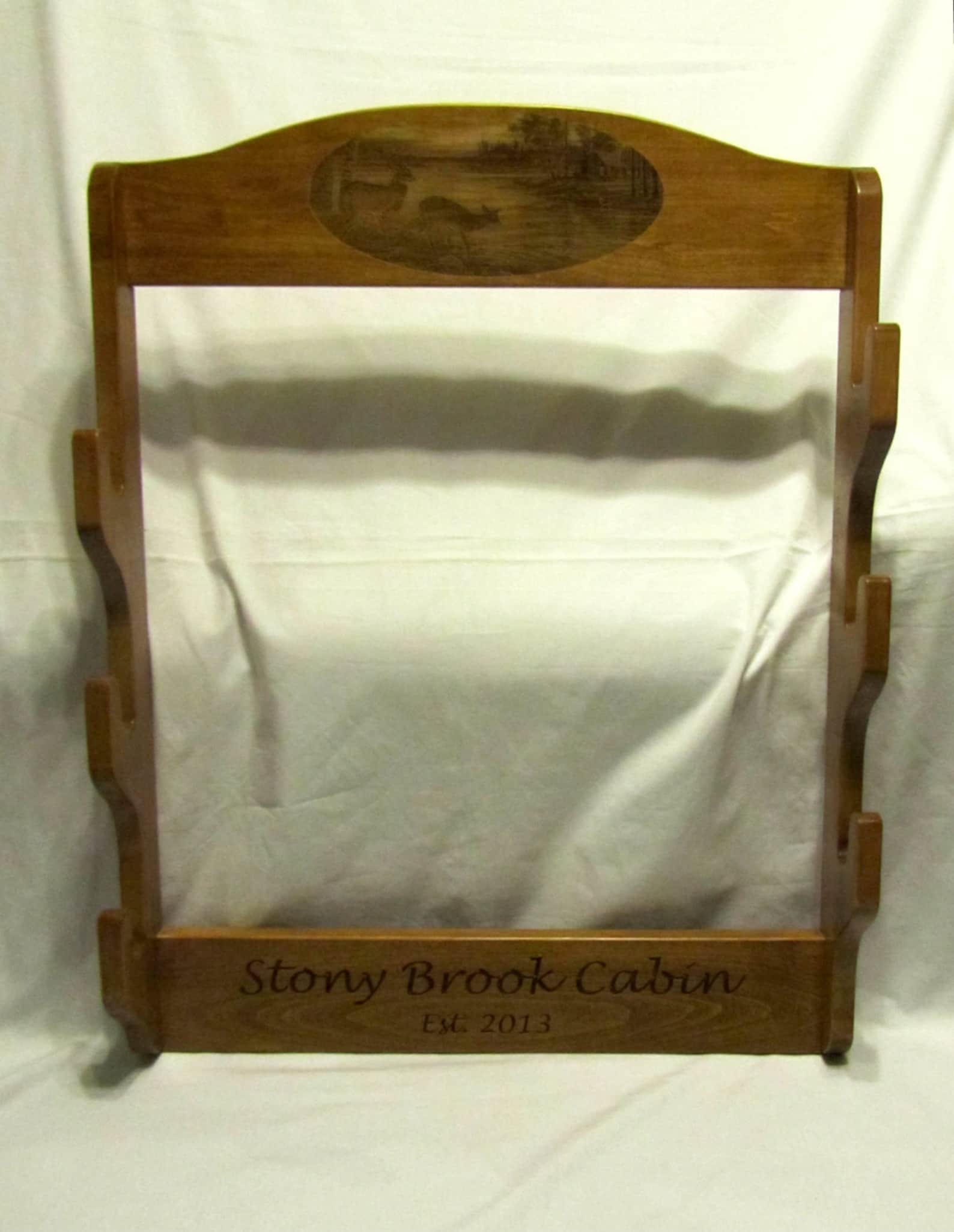 Personalized Wooden Wall Gun Rack Custom Engraved | Etsy