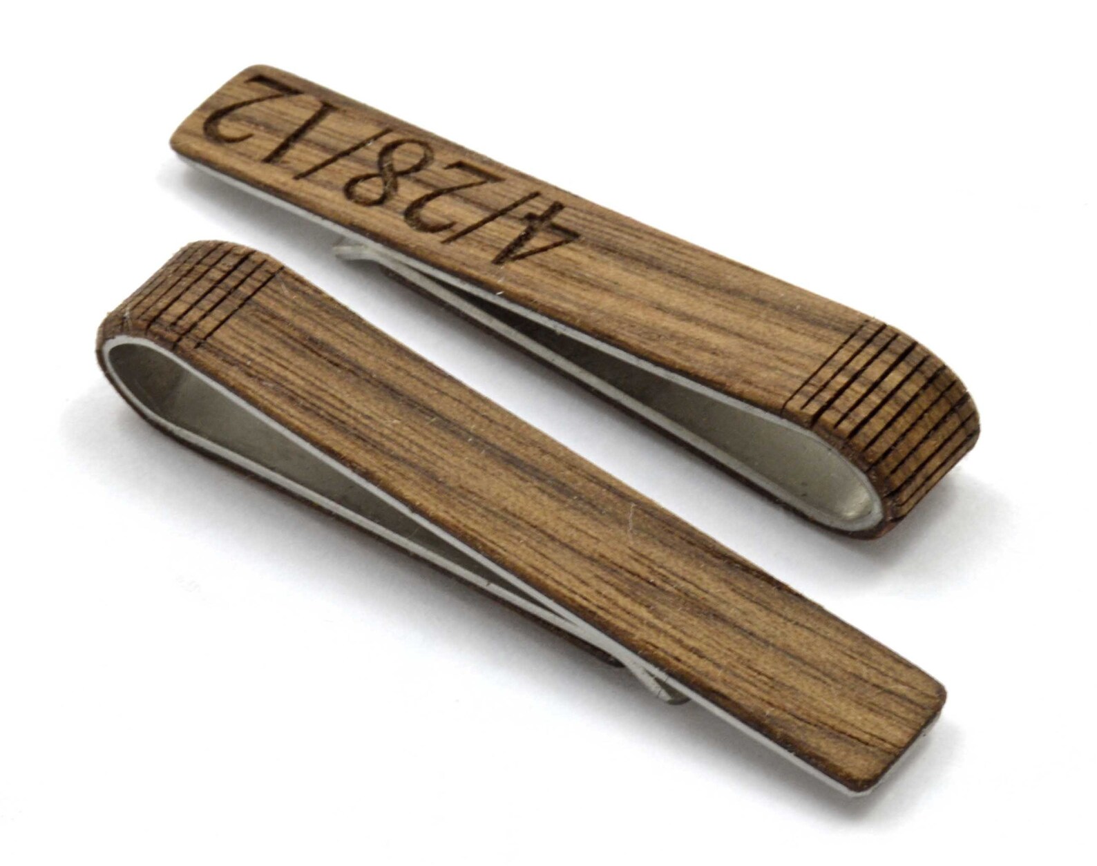 Custom Engraved Wood Tie Clip - Etsy
