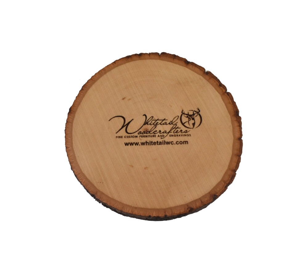 Custom Laser Engraved Live Edge Wedding Coasters - Eat, Drink, and Be ...