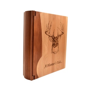 Custom Engraved Rustic Hunting Photo Album – Hunter’s Tale Large Photo ...