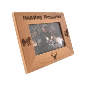 Custom Engraved Wooden Picture Frame- Hunting Season Gift- Outdoor ...