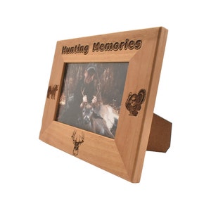 Custom Engraved Wooden Picture Frame- Hunting Season Gift- Outdoor ...