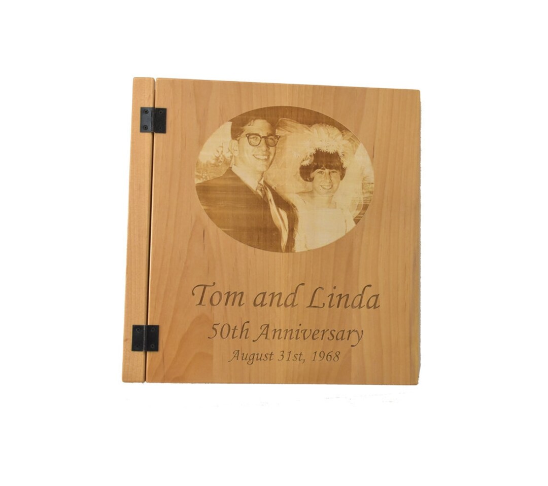 Custom Engraved Anniversary Picture Photo Book - Personalized 3 Ring ...