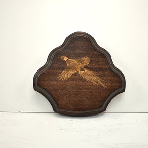 Pheasant Plaque- Standard Hardwood - Etsy
