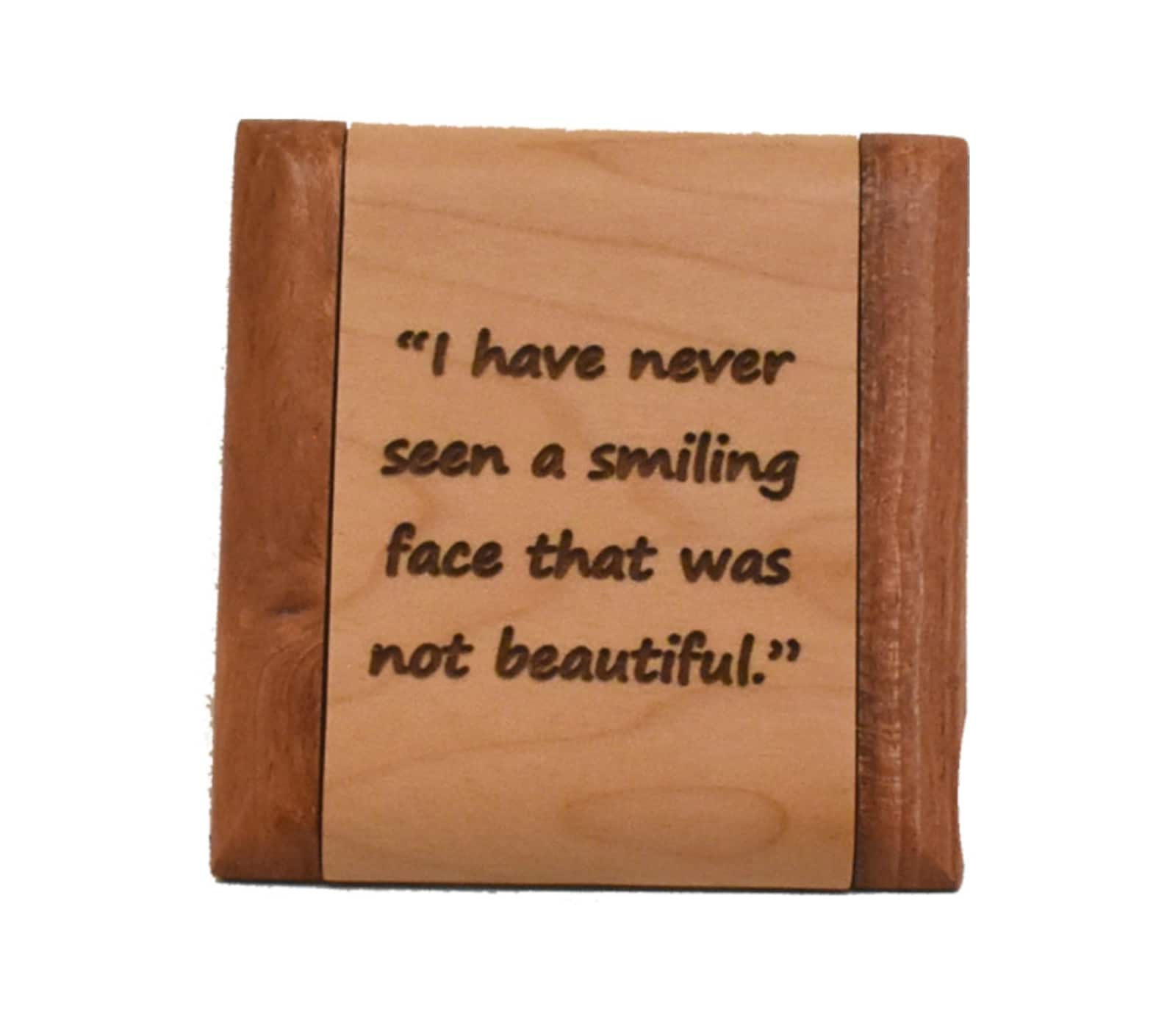 Custom Engraved Wooden Compact Mirror - Etsy
