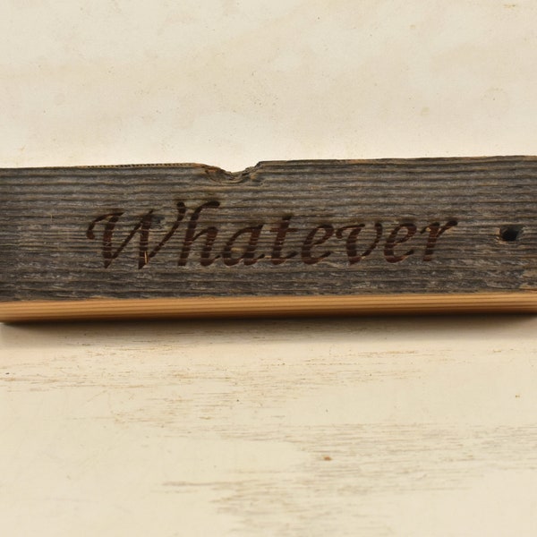Whatever Sign - Etsy