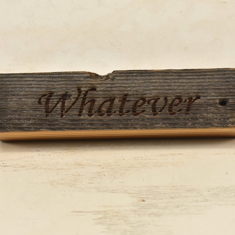 Whatever Sign - Etsy