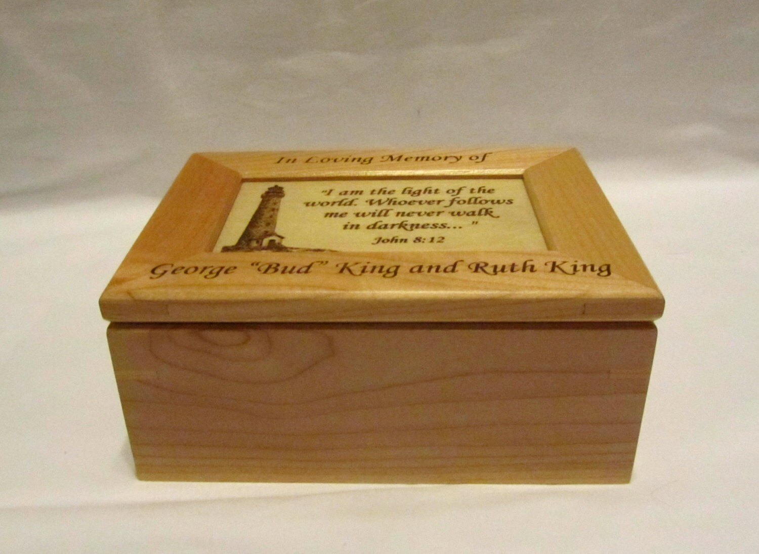 Memorial Personalized Wooden Keepsake Box - Etsy
