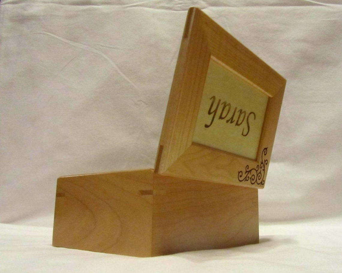 Custom Engraved Wooden Keepsake Box | Etsy