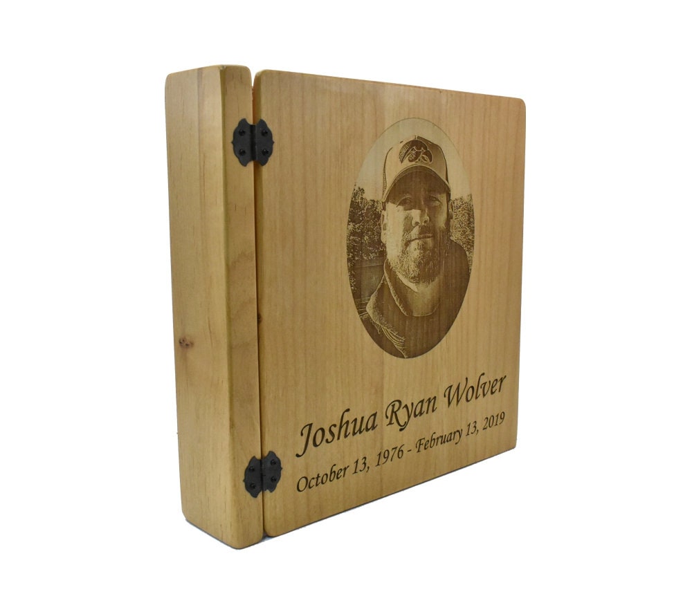 Custom Engraved Memorial Picture Photo Book - Personalized 3 Ring ...