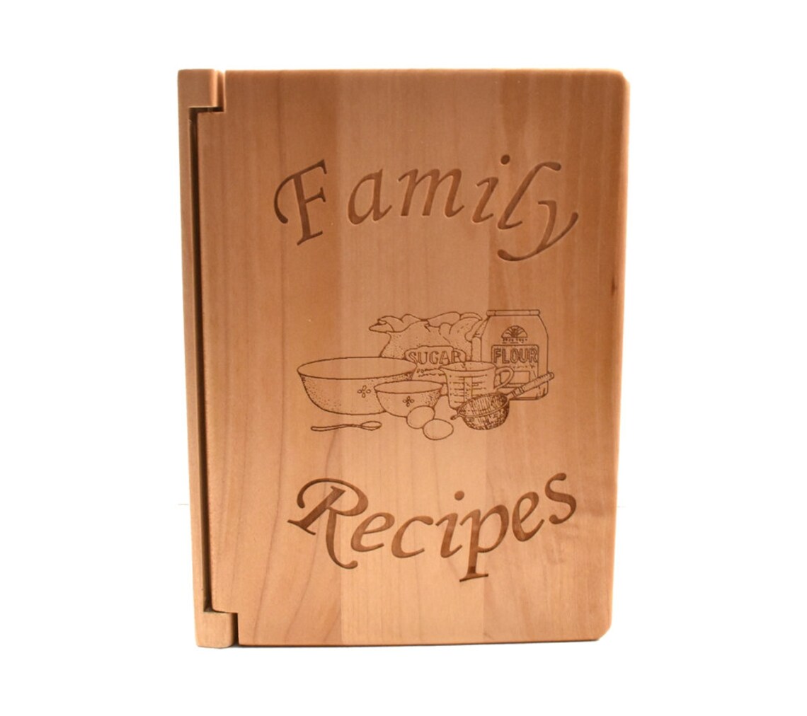 Custom Engraved Rustic Family Recipe Book Personalized Small - Etsy