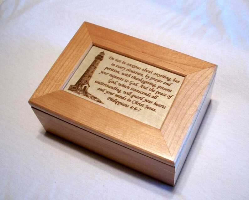 Lighthouse Custom Engraved Wooden Keepsake Box - Etsy