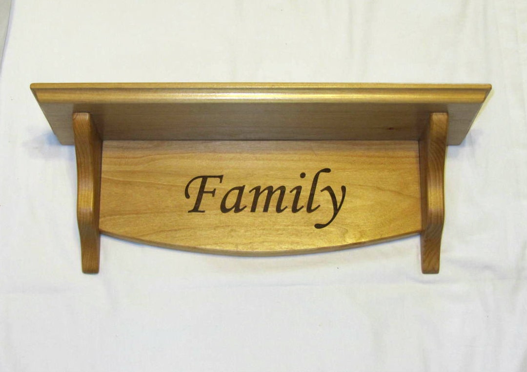 Personalized Hanging Wooden Shelf- Small Custom Engraved - Etsy
