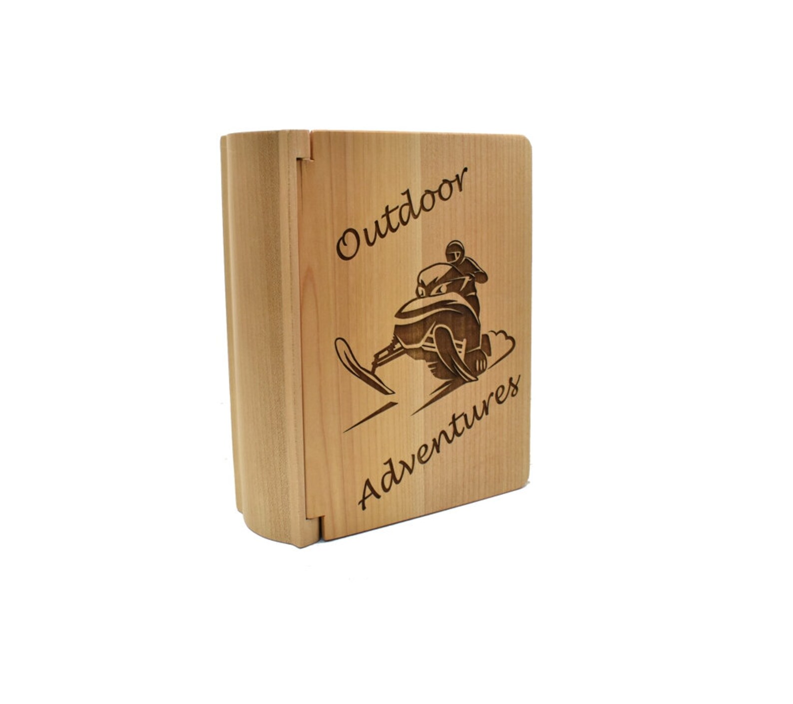 Personalized Rustic Wood Photo Album Outdoor Adventures | Etsy