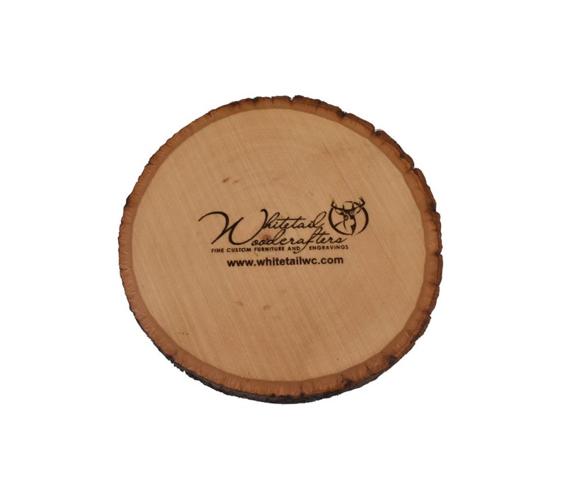 Live Edge Custom Laser Engraved Wooden Coasters - Family Monogram ...