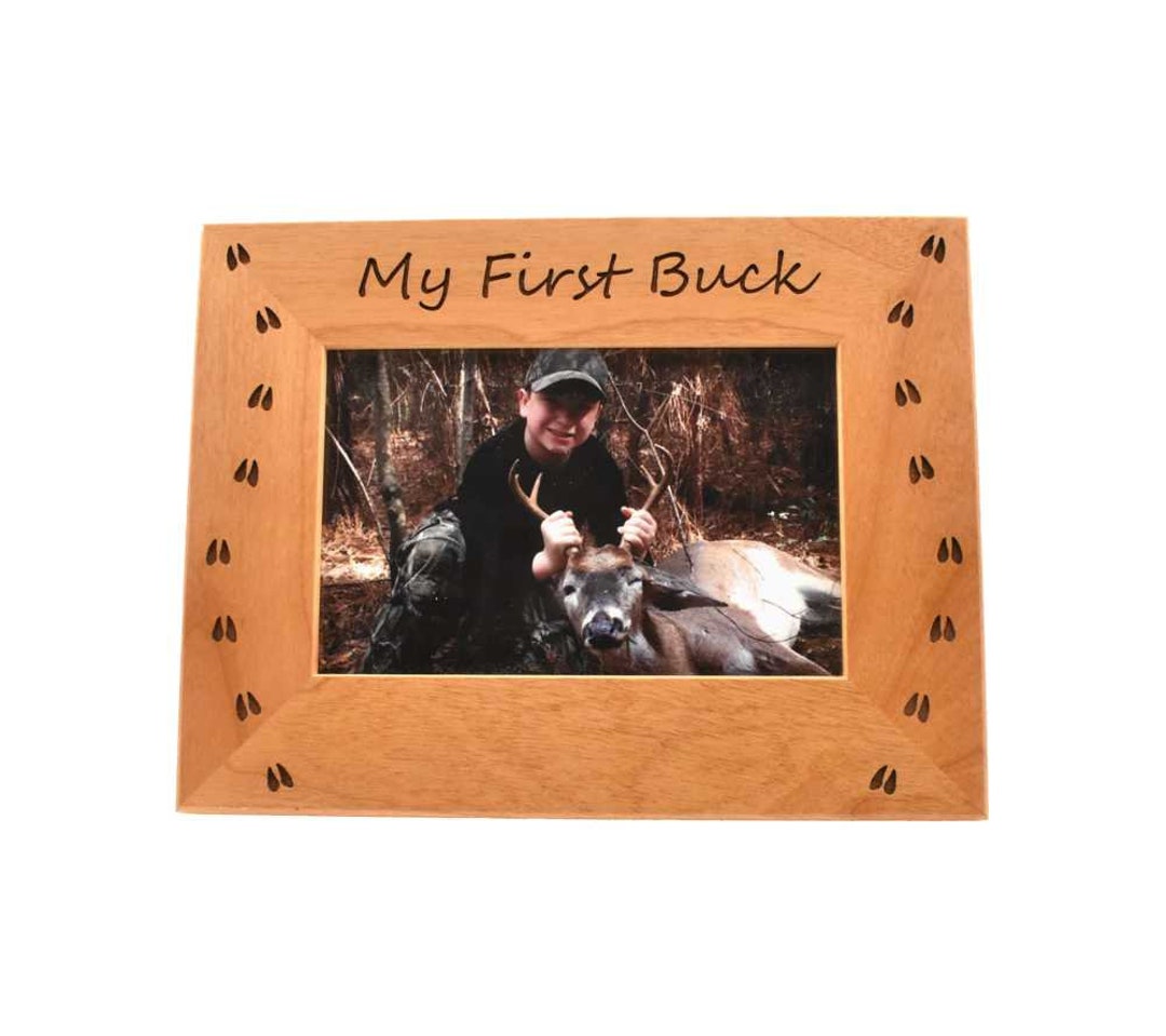 Hunting Season Gift for Deer Hunter- Custom Engraved Wooden Picture ...