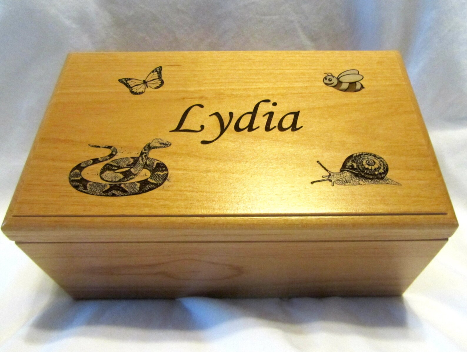 Custom Engraved Wooden Keepsake Box Large - Etsy