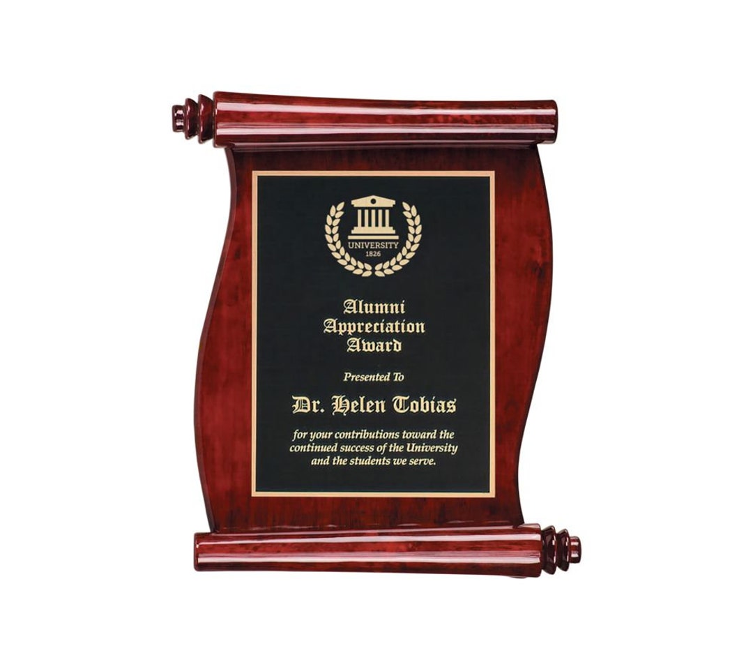 Laser Engraved Employee Recognition Award Plaques - Two Piece Premium ...