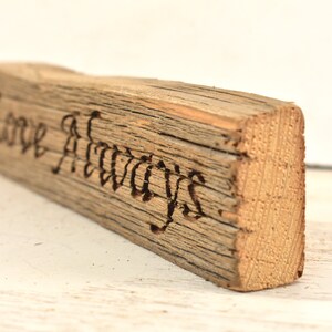 Love Always Inspirational Reclaimed Wood Block Sign - Etsy