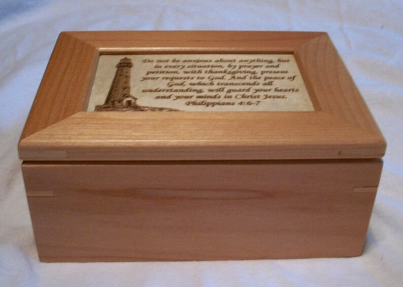 Lighthouse Custom Engraved Wooden Keepsake Box - Etsy