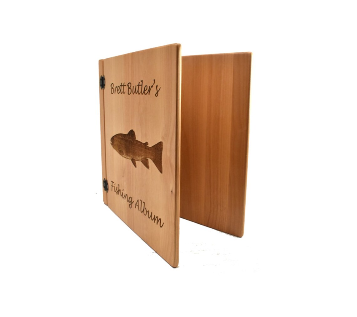 Personalized Rustic Fishing Photo Album Fishing Memories 3 - Etsy