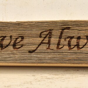Love Always Inspirational Reclaimed Wood Block Sign - Etsy
