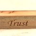 Trust Inspirational Reclaimed Wood Block Sign - Etsy