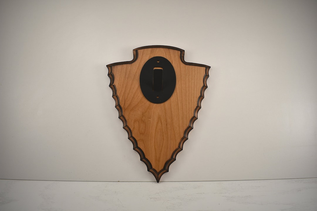 Arrowhead Plaque With Skull Hanger- Standard Hardwood - Etsy