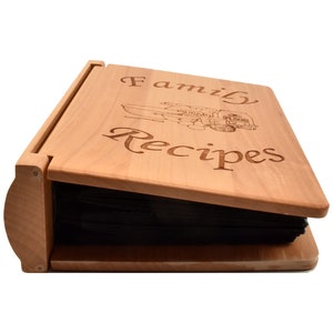 Custom Engraved Rustic Family Recipe Book - Personalized Small Recipe ...